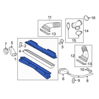 Porsche Panamera OEM Air Intake Parts | Filters, Manifolds — CARiD.com