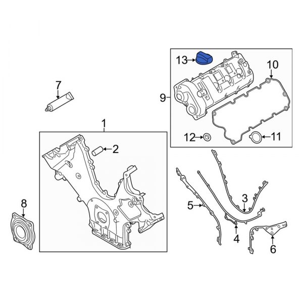 Porsche OE 95510448500 - Engine Oil Filler Cap