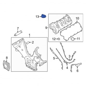 Porsche Panamera Engine Valve Covers & Parts - Gaskets, Bolts | CARiD