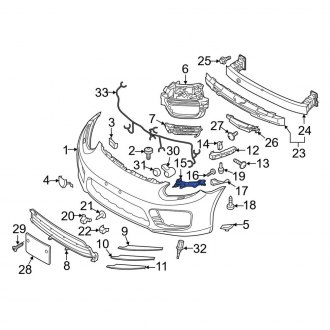 Porsche Panamera Headlight Components | Brackets, Adapters — CARiD.com