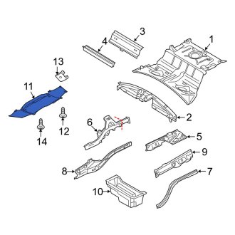 Porsche Panamera Underbody Covers | Splash Shields — CARiD.com