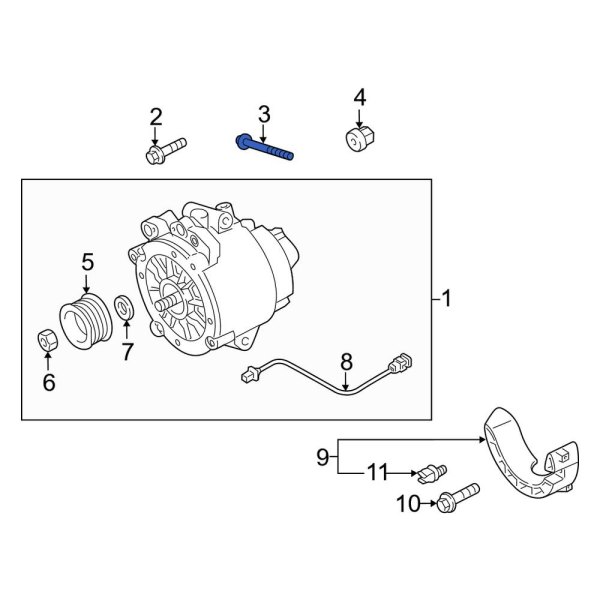 Porsche OE 99907390831 - Alternator Bracket Bolt