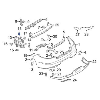 Porsche Panamera Bumper Brackets & Hardware | Front, Rear — CARiD.com