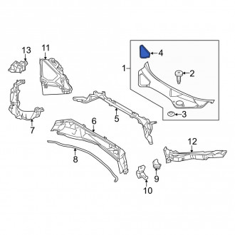 Porsche Panamera Cowl Panels & Parts | Vent Grills — CARiD.com