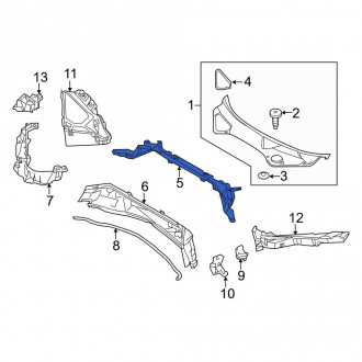 Porsche Panamera Cowl Panels & Parts | Vent Grills — CARiD.com