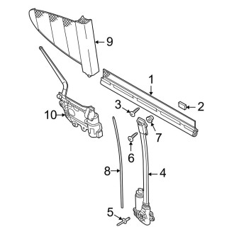 2014 Porsche Panamera OEM Window Parts | Visors, Regulators — CARiD.com