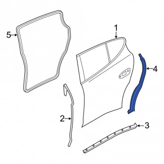 Porsche Panamera Door Seals & Weatherstripping – CARiD.com