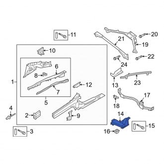 Porsche Panamera Replacement Chassis Frames & Rails - CARiD.com