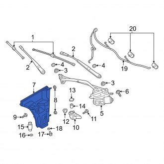 Porsche Panamera Windshield Washer Tanks & Parts — CARID.com