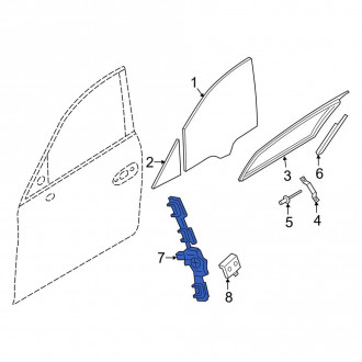 Porsche Panamera OEM Window Parts | Visors, Regulators — CARiD.com