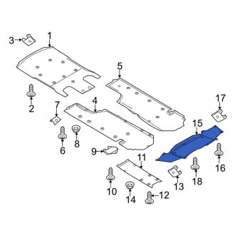 Porsche Panamera Underbody Covers | Splash Shields — CARiD.com