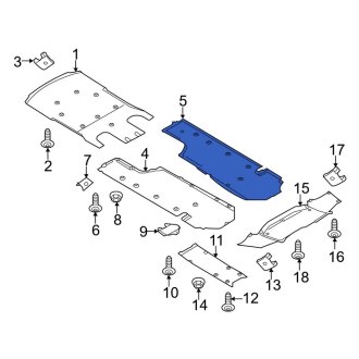 Porsche Panamera Underbody Covers | Splash Shields — CARiD.com