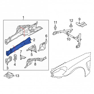 Porsche Panamera Replacement Chassis Frames & Rails - CARiD.com