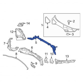 Porsche Panamera Cowl Panels & Parts | Vent Grills — CARiD.com