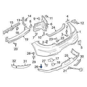 Porsche Panamera Bumper Brackets & Hardware | Front, Rear — CARiD.com