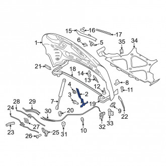 Porsche Macan Hood Hinges & Springs — CARiD.com