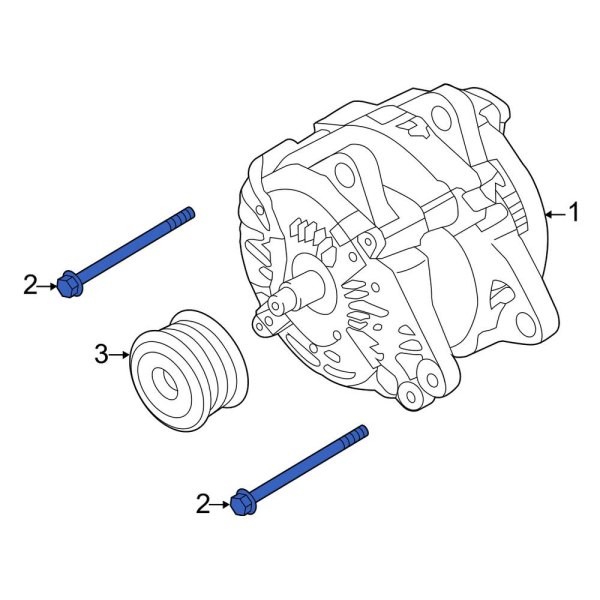 Porsche OE 90038500701 - Alternator Bracket Bolt