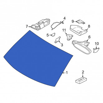 Porsche Macan Replacement Windshield Glass — CARiD.com