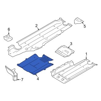 Porsche Macan Underbody Covers | Splash Shields — CARiD.com