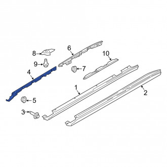 Porsche Macan Rocker Panel Hardware | Clips, Brackets — CARiD.com