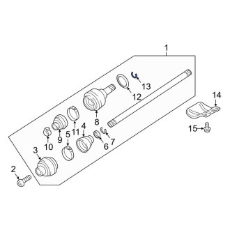 Porsche Macan Axle Shafts & Parts | Front, Rear — CARiD.com