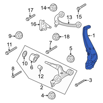 Porsche Taycan Steering Knuckles, Spindles & Parts — CARiD.com