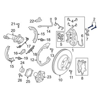 Porsche Cayenne OEM Brake Parts | Pads, Bleeders, Rotors — CARiD.com