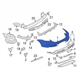 Porsche Taycan OEM Bumpers | Genuine Front & Rear Bumpers — CARiD.com