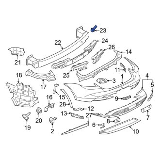 Porsche Taycan Bumper Brackets & Hardware | Front, Rear — CARiD.com