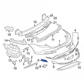Porsche Taycan Bumper Brackets & Hardware | Front, Rear — CARiD.com
