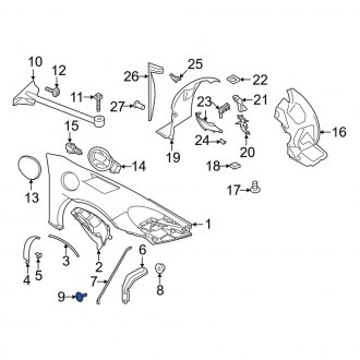 Porsche 718 Cayman Fender Support Braces & Hardware — CARiD.com