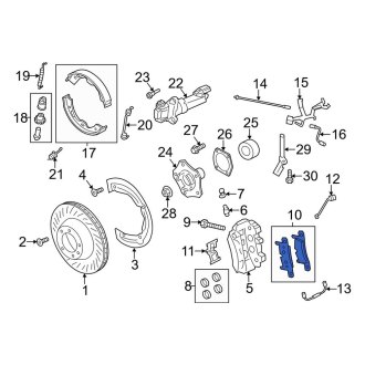 Porsche 718 Cayman OEM Brake Parts | Pads, Bleeders, Rotors — CARiD.com