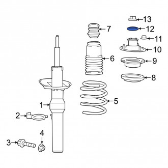 Porsche 718 Boxster Shock & Strut Mounts | Rear, Front — CARiD.com