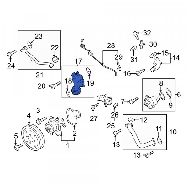 Porsche OE PAB121678A - Engine Coolant Control Valve