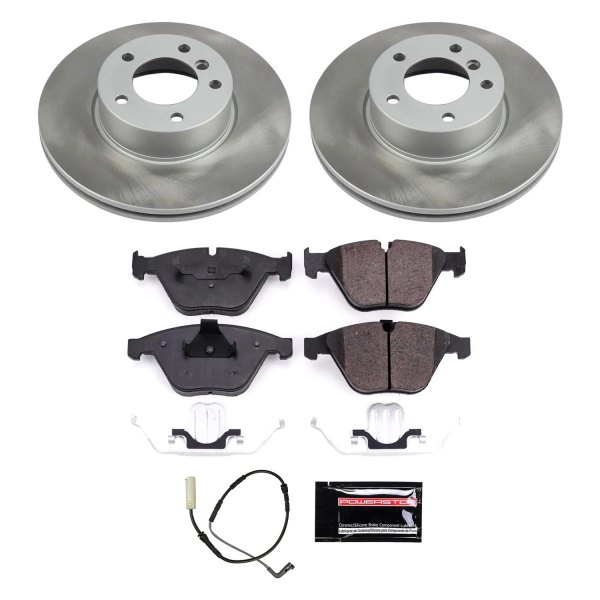 PowerStop® SC4677 - Semi Coated Front Disc Brake Kit