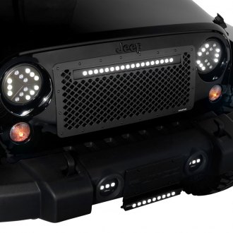 Jeep Custom Grilles | Billet, Mesh, CNC, LED, Chrome, Black