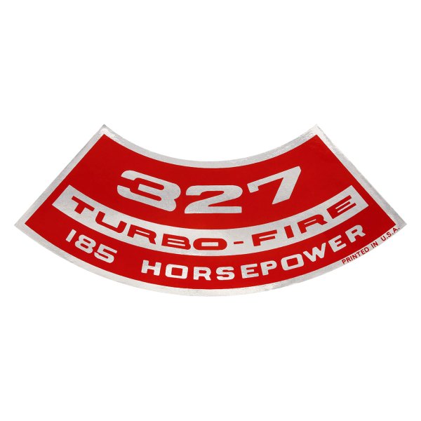 QRP® AC00112 - "327 Turbo-Fire 185HP" Turbo-Fire Decal