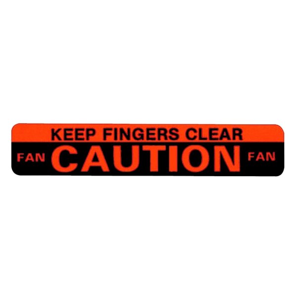 QRP® DC00930 - Caution Fan Decal
