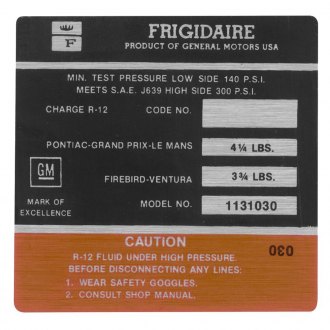 A/C Compressor Decals | CARiD