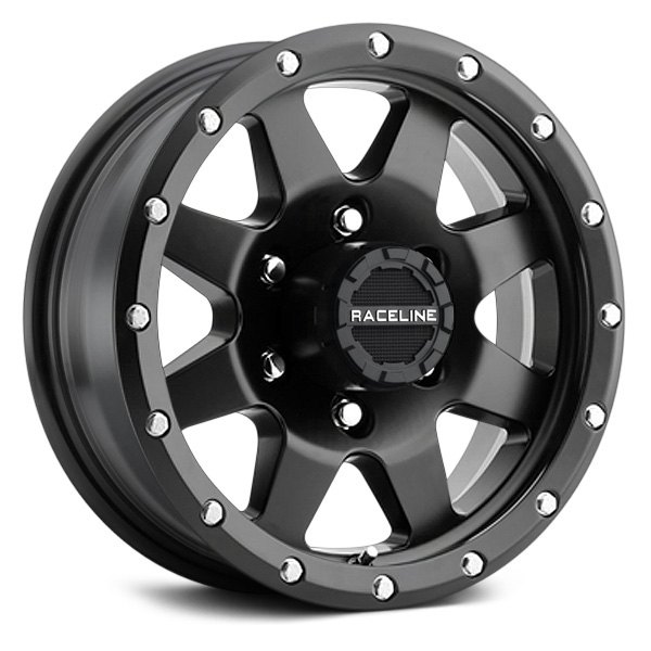 RACELINE® 935B DEFENDER TRAILER Wheels - Satin Black Rims