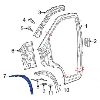 Ram ProMaster Inner Fenders - Wells, Liners, Shields | CARiD