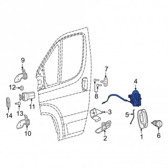 Ram ProMaster Door Locks + Components | CARiD