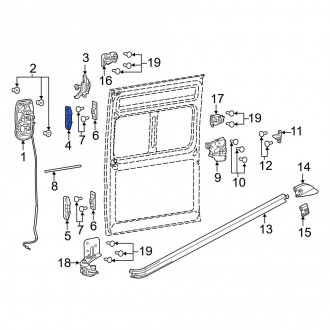 Ram ProMaster Door Locks + Components — CARiD.com