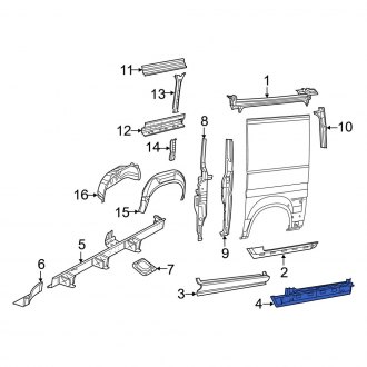 Ram ProMaster Replacement Rocker Panels – CARiD.com