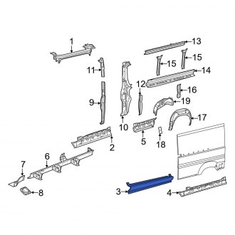 Ram ProMaster Replacement Rocker Panels | CARiD