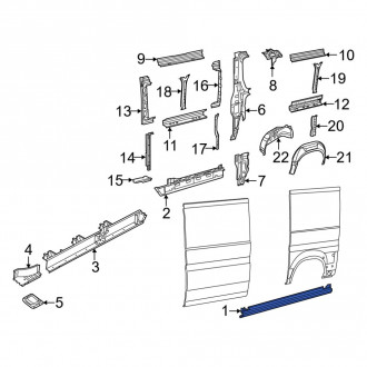 Ram ProMaster Replacement Rocker Panels | CARiD