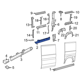Ram ProMaster Replacement Rocker Panels | CARiD