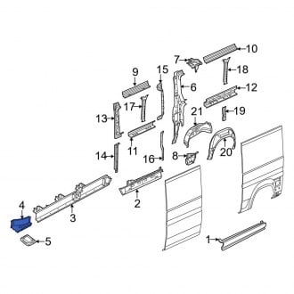 Ram ProMaster Replacement Rocker Panels | CARiD