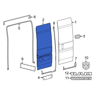 Ram ProMaster Replacement Door Shells & Skins | CARiD