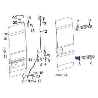 Ram ProMaster Door Hinges, Pin & Bushing Kits | CARiD